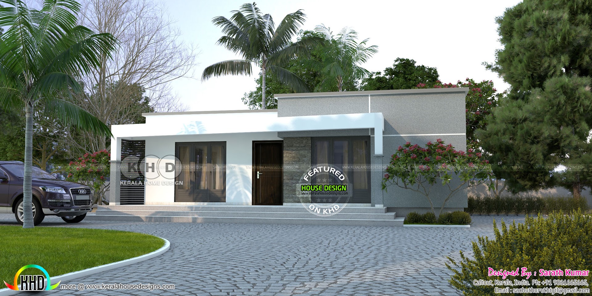 1244 sq-ft House design by Sarath Kumar - Kerala Home Design and Floor ...