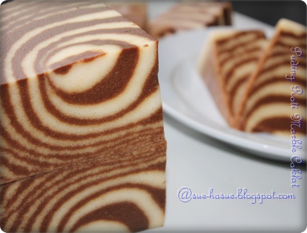 Resepi Puding Marble Coklat