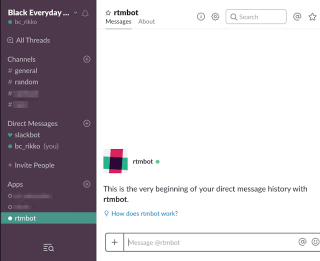 golangでSlack Real Time Messaging APIを使ってメッセージに応答するまで | Black Everyday Company