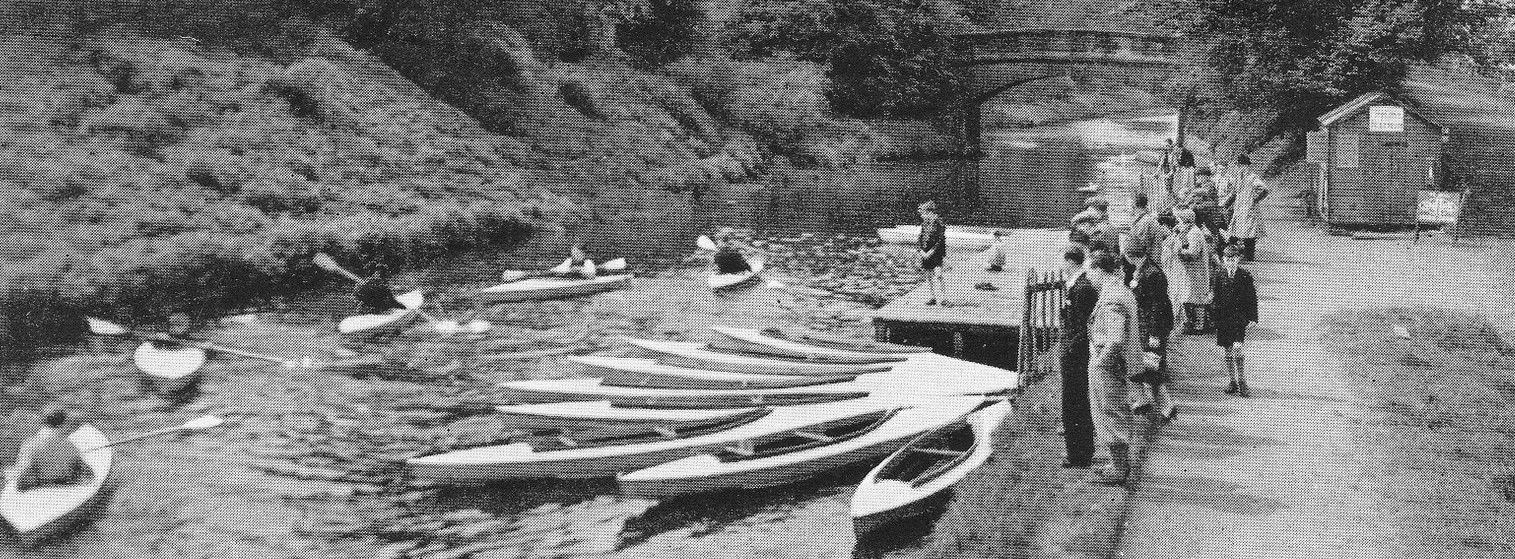 Tour Scotland: Old Photograph Union Canal Falkirk Scotland