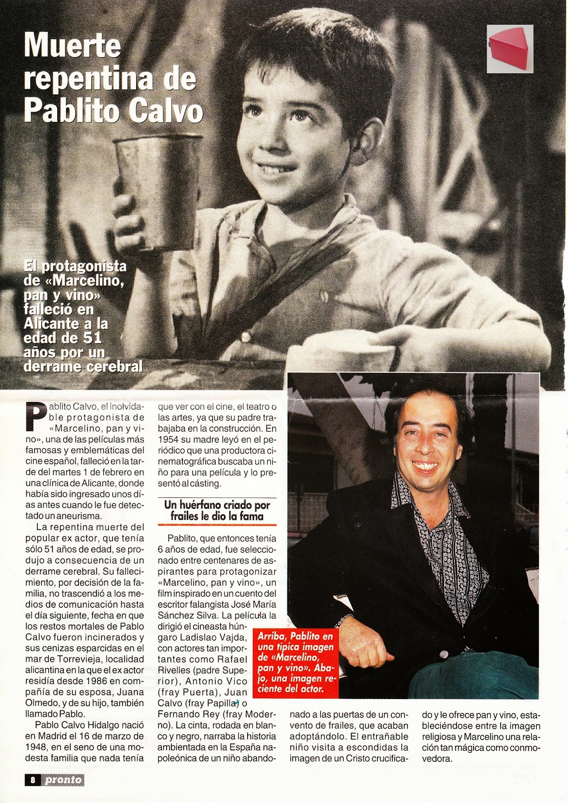 La ficha rosa del trivial: Marcelino pan y vino (Ladislao Vajda, 1955)