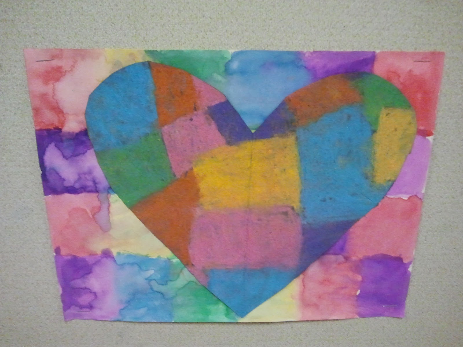 Parent Art Docents: Jim Dine-inspired hearts