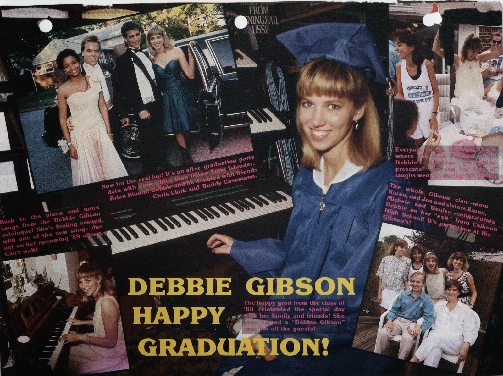 The Season of Plum and Cobblestone: Debbie Gibson Graduates!