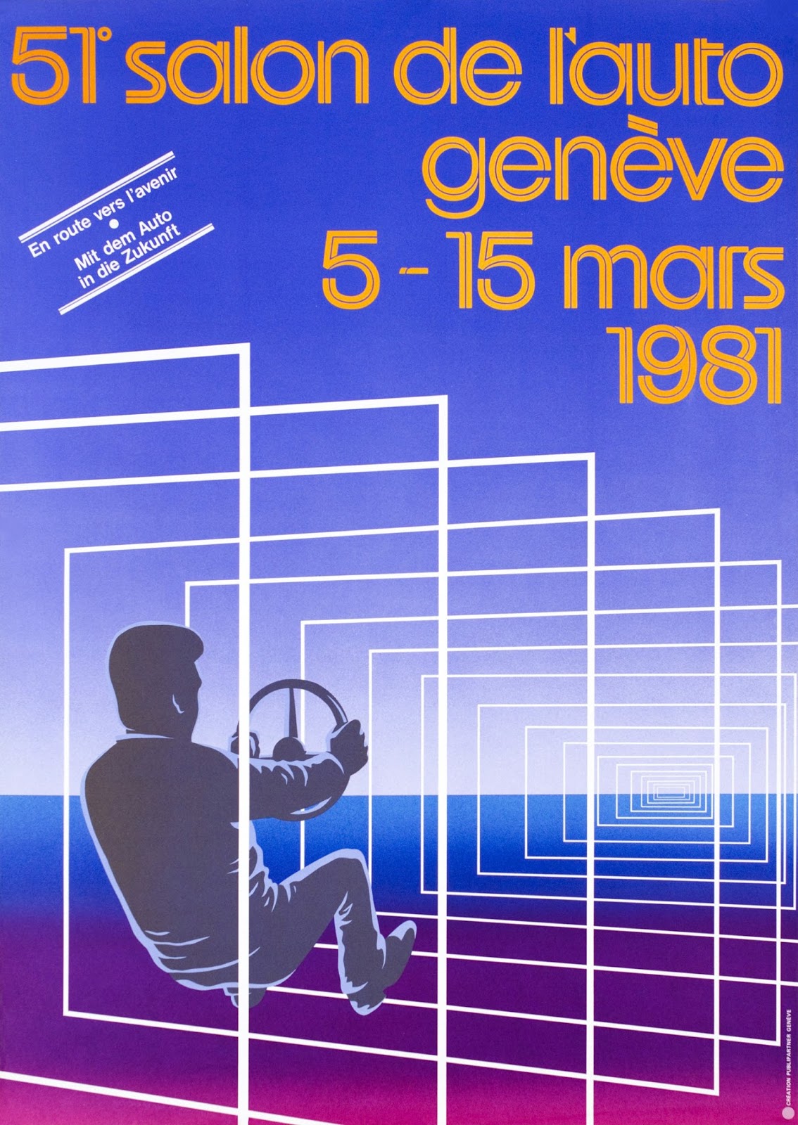 transpress nz: Geneva Motor Show poster, 1981