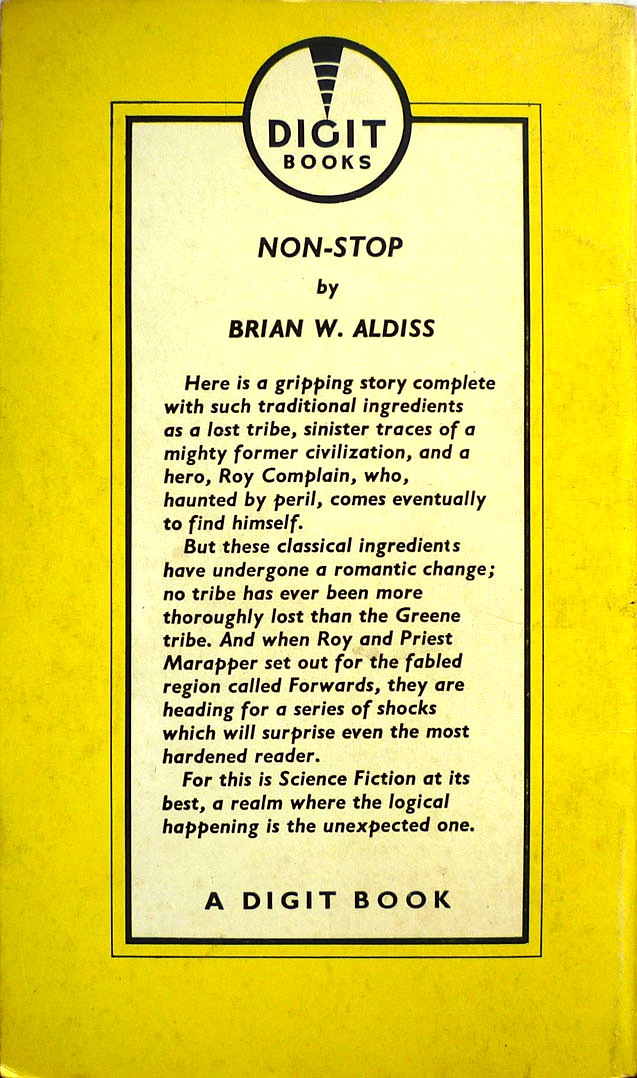 Existential Ennui: Non-Stop by Brian W. Aldiss (Digit Paperback, 1960 ...
