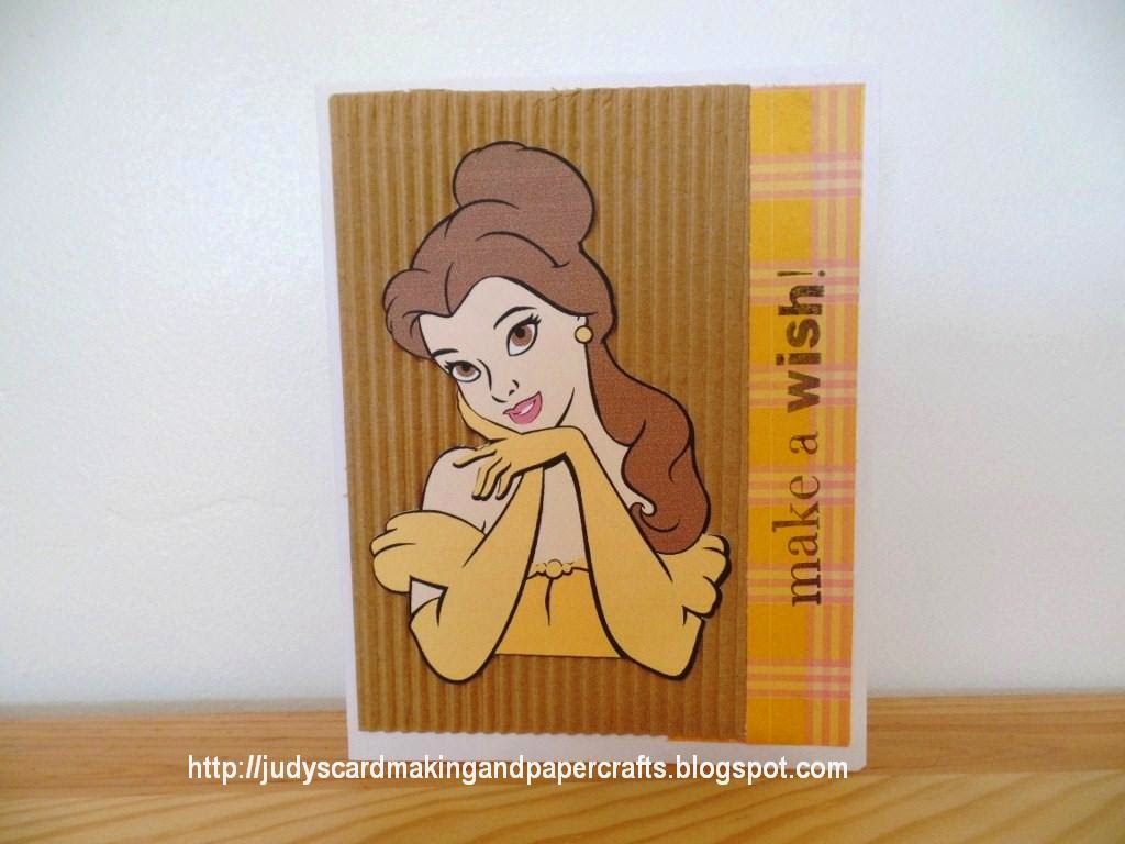 Judy's Handmade Creations: Disney Princess Belle Card!