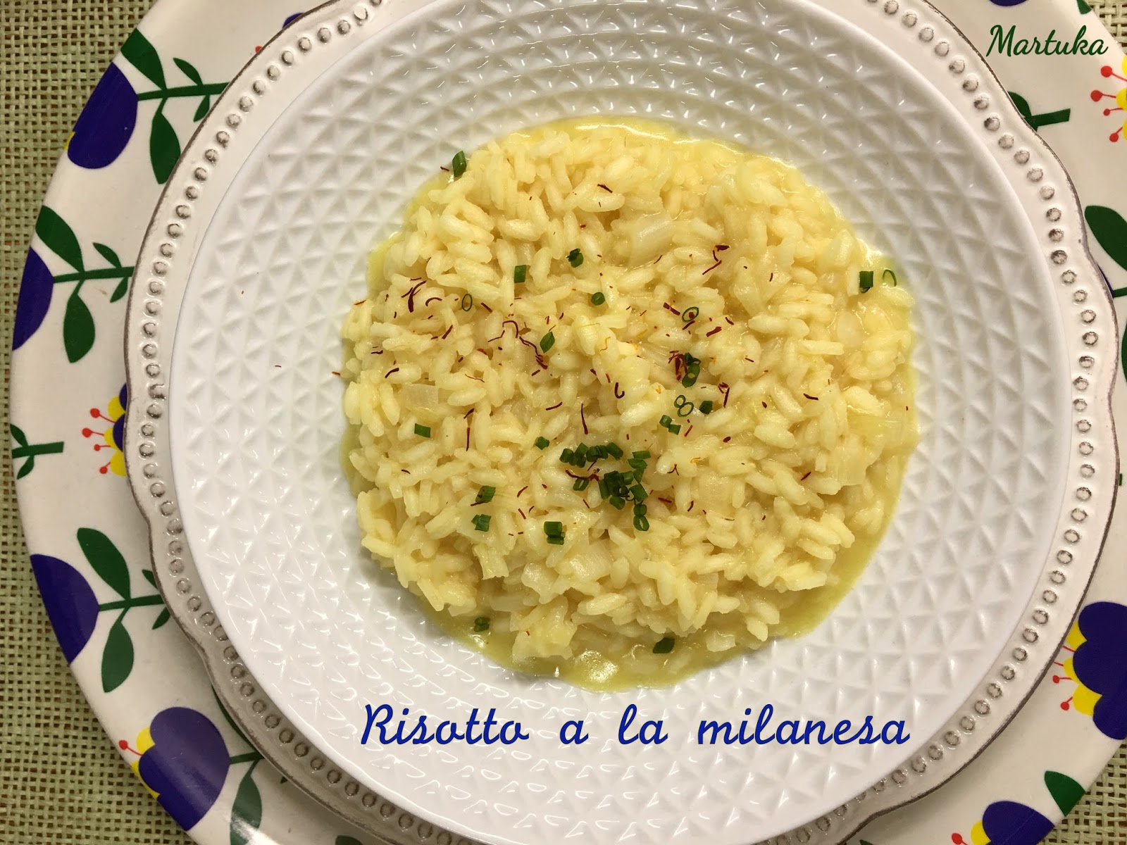 Las recetas de Martuka: Risotto A La Milanesa