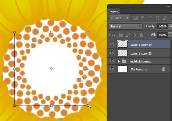 Cara Menciptakan Bunga Matahari Dengan Photoshop - Ngeeneet