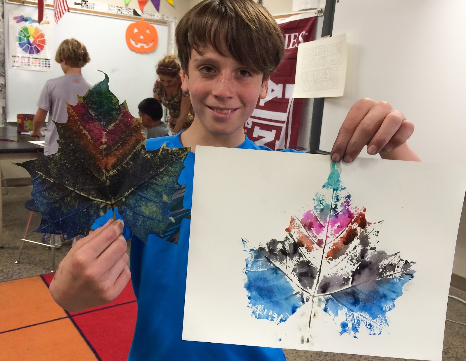 smART Class: Fall'n in Love With Leaf Printing