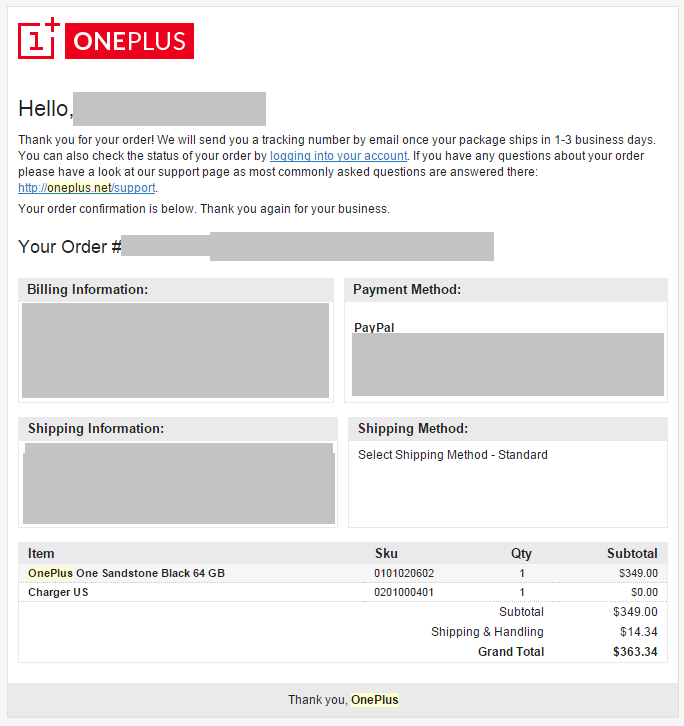 OnePlus One(A0001)の購入方法(購入から手元に届くまでなど) | AndMem