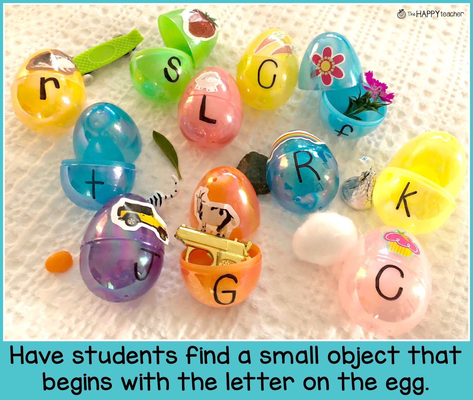 Initial Sounds Phonics Easter Egg Activity | TheHappyTeacher
