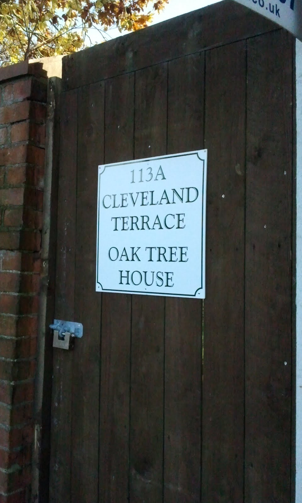 The Green I Signs Blog: forest green & white foam gate signs for 113a ...