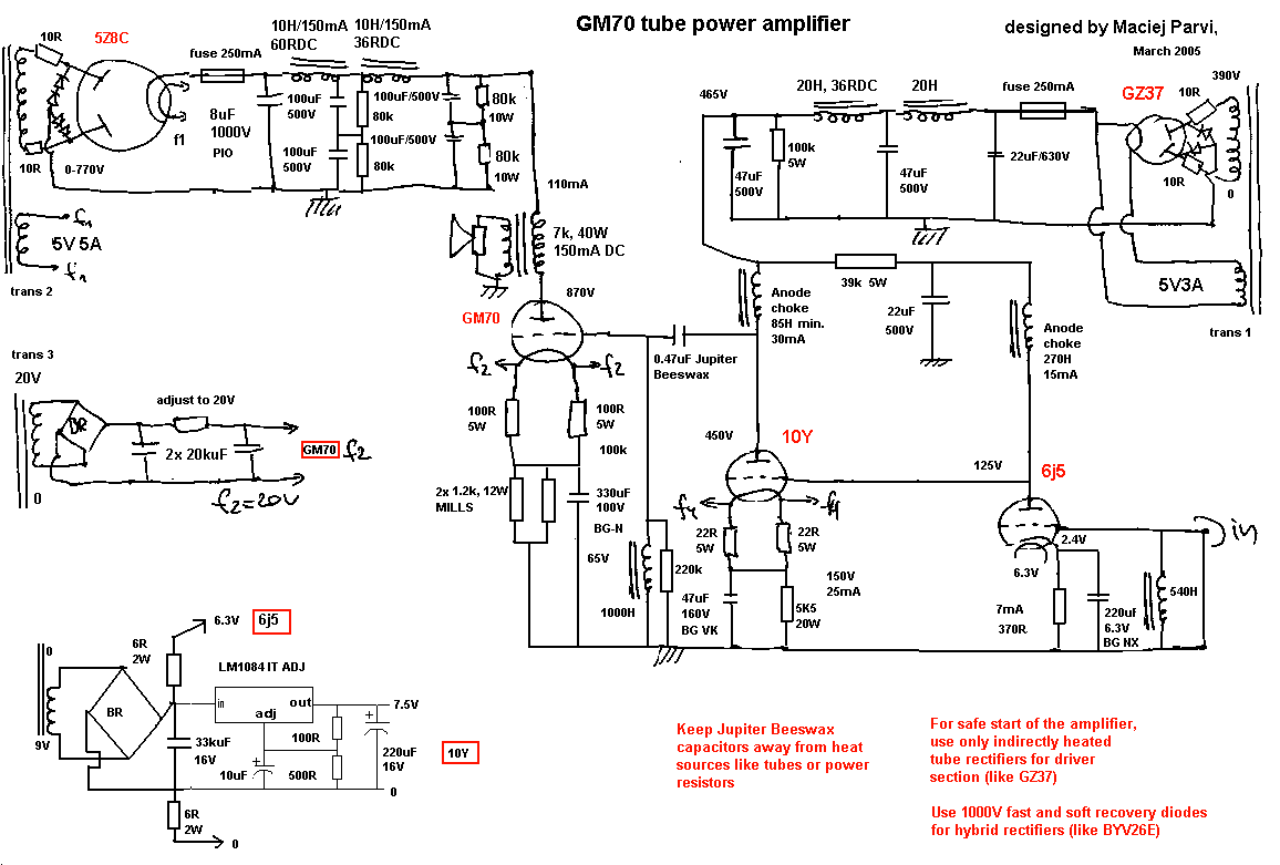 DIYTRIODE. : Historyczne: budowanie wzmacniacza GM70 10 lat temu POCZĄTEK