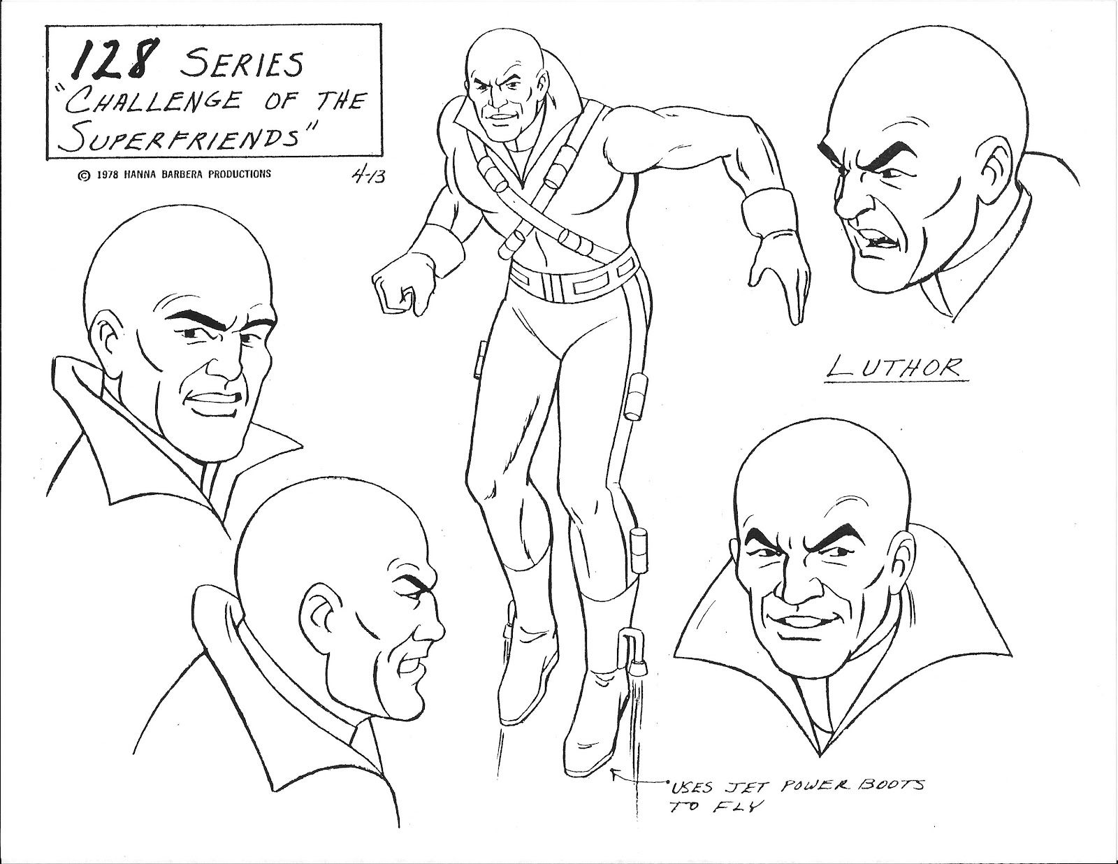 the sphinx: CHALLENGE OF THE SUPERFRIENDS Model Sheets (1978, Hanna ...