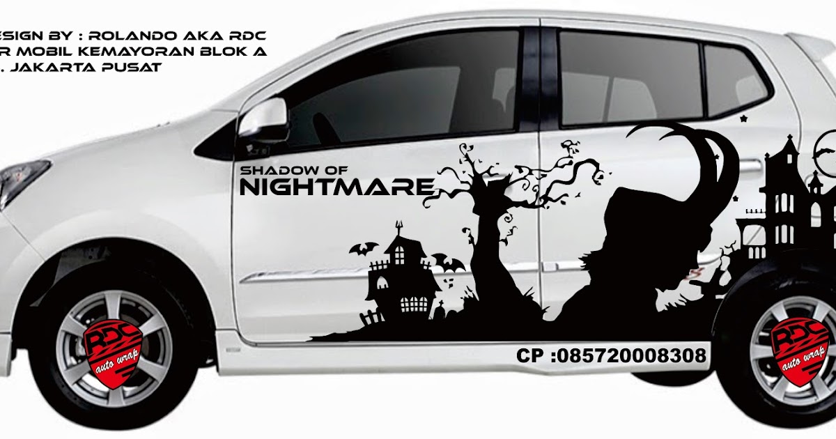 RDC Cutting Sticker: Toyota Agya Cutting Sticker