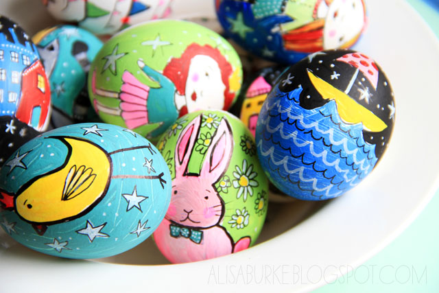 alisaburke: whimsical easter eggs
