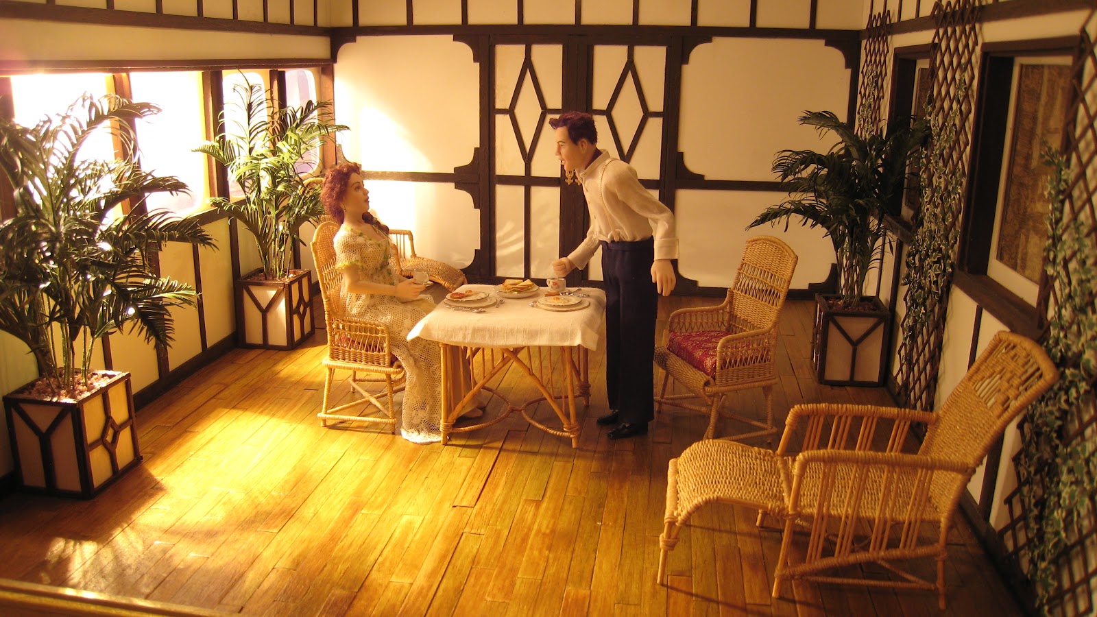 De Titanic in miniatuur.: Het Titanic Private promenade deck