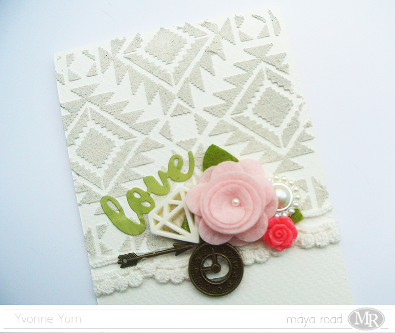 Do More With Less: A charming textured card