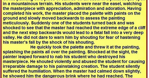 Moral Stories: A MASTER’S MASTERPIECE