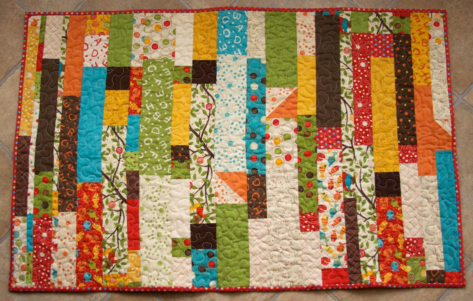 Wilma's Craft Corner: Mini Lollipop Quilt