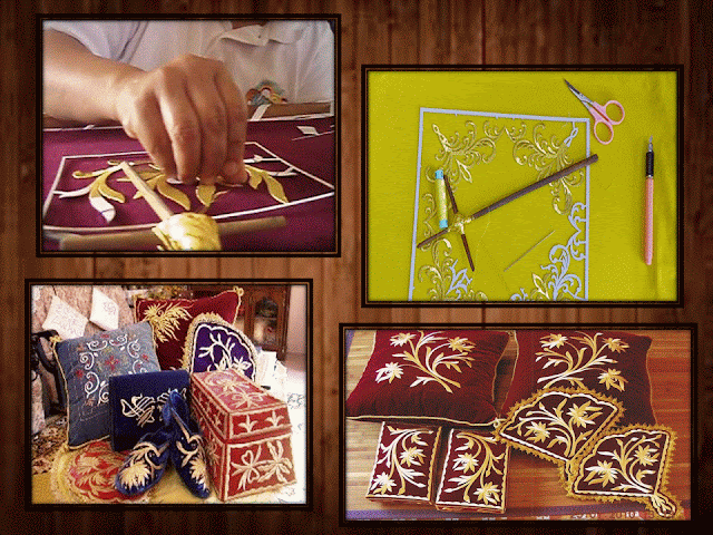 SENI TEKAT BENANG EMAS WARISAN NEGERI PERAK