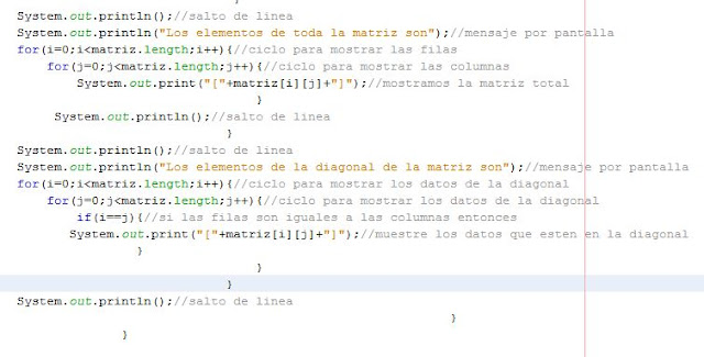 PROGRAMACION WEB JAVA: MATRICES EN JAVA