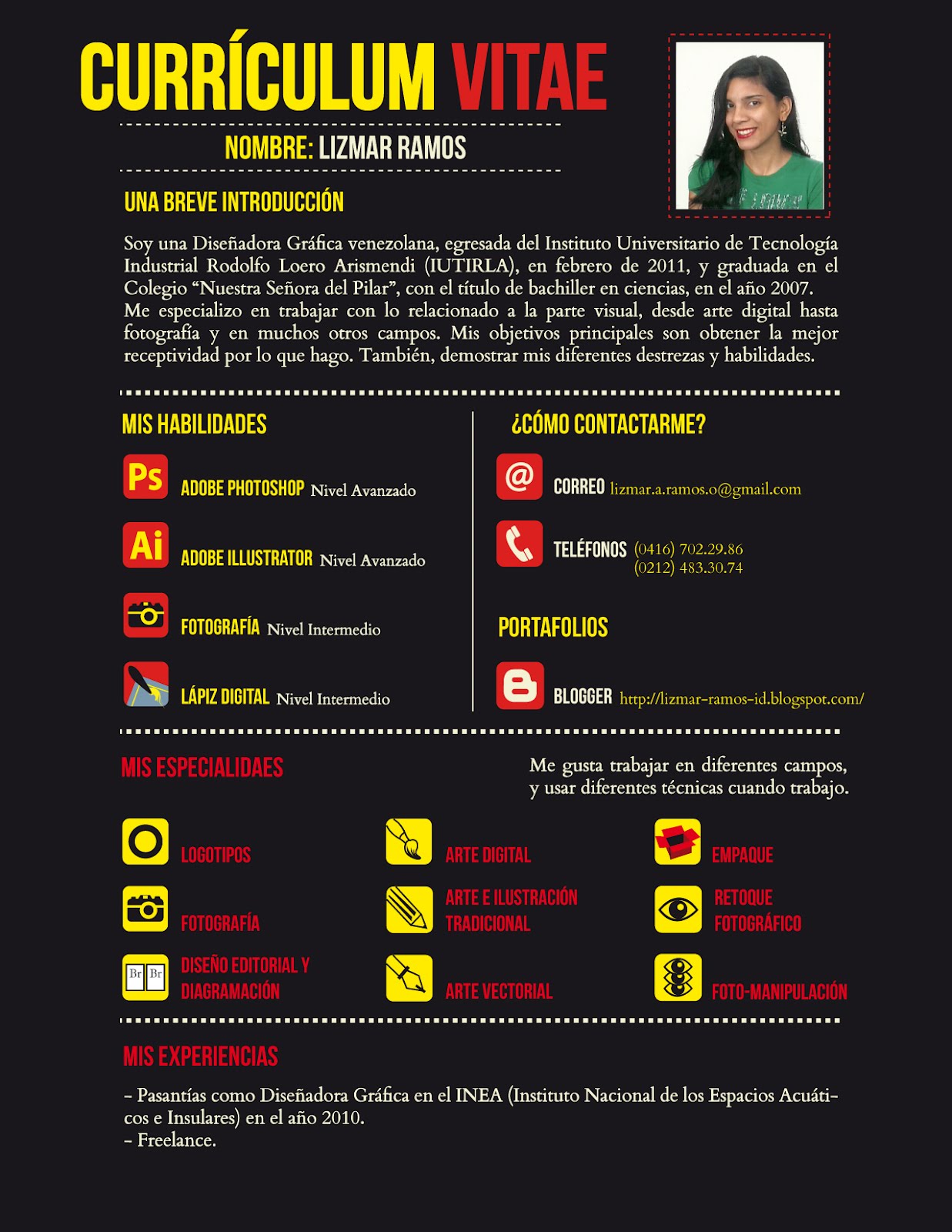 Guía Portafolio Profesional: Como hacer un resume creativo para diseño ...