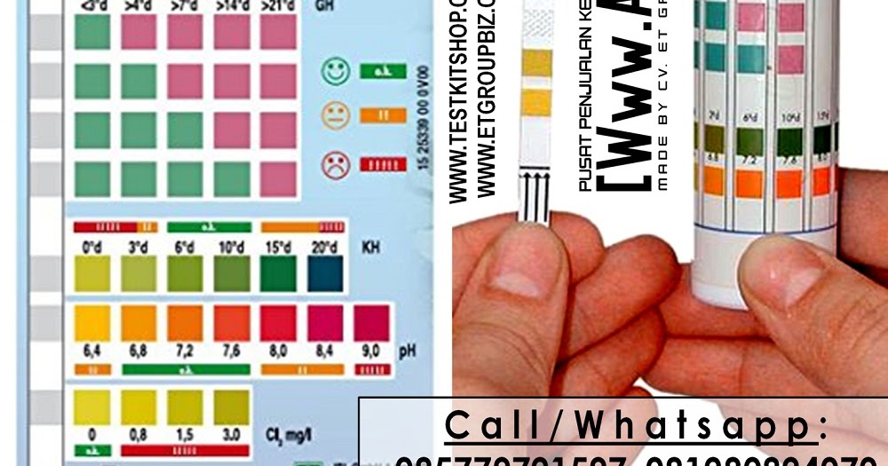 Tes Kit Mutu Air 6 in 1 Parameter (pH KH GH NO3 NO2 Cl2) eSHa Quick ...