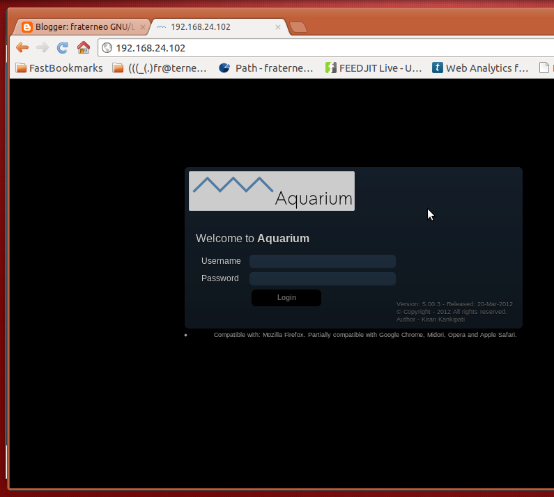 fraterneo GNU/Linux: Instalar Aquarium GUI para Squid Proxy en Fedora