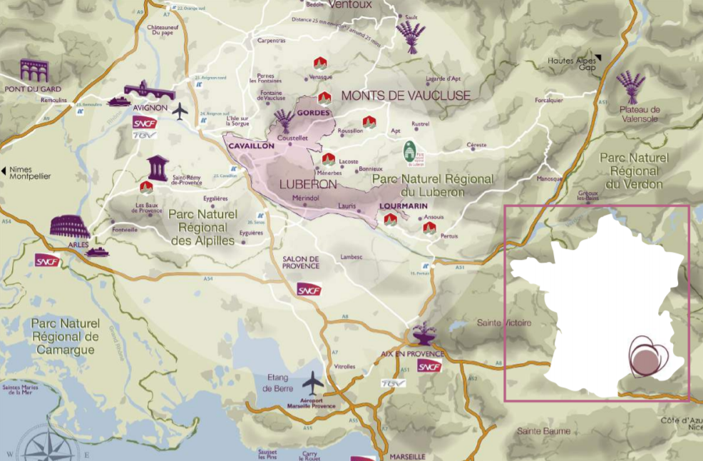 Luberon Map