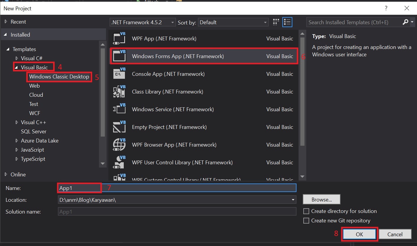 Membuat Project Di Visual Basic Net ~ Panduan Pemrograman Visual Basic