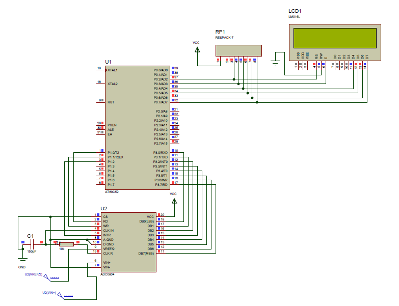 ADC Interfacing with 8051 | Embedded System Desgin