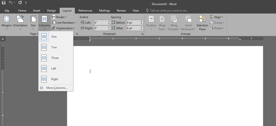 Cara Membuat Teks Berkolom di Microsoft Word 2016 - Jejak Tutorial