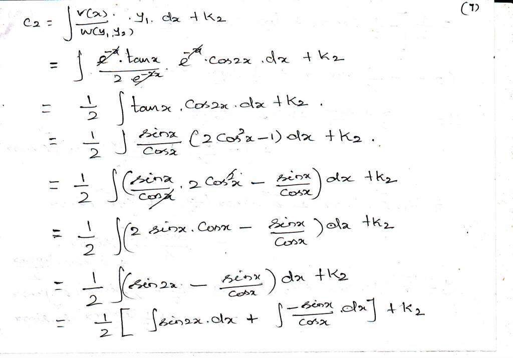 Tpgit Mathematics Method Of Variation Of Parameters