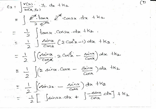 Tpgit Mathematics Method Of Variation Of Parameters