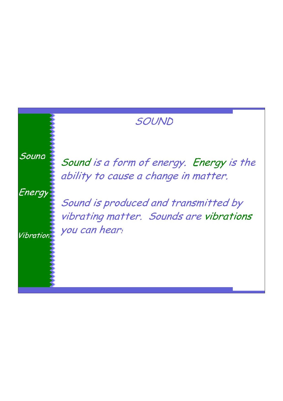 5th Grade Science - Light and Sound