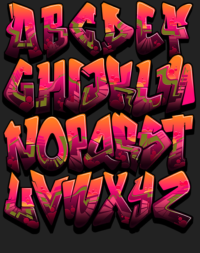 Graffiti Font - Jasmine | urban calligraphy