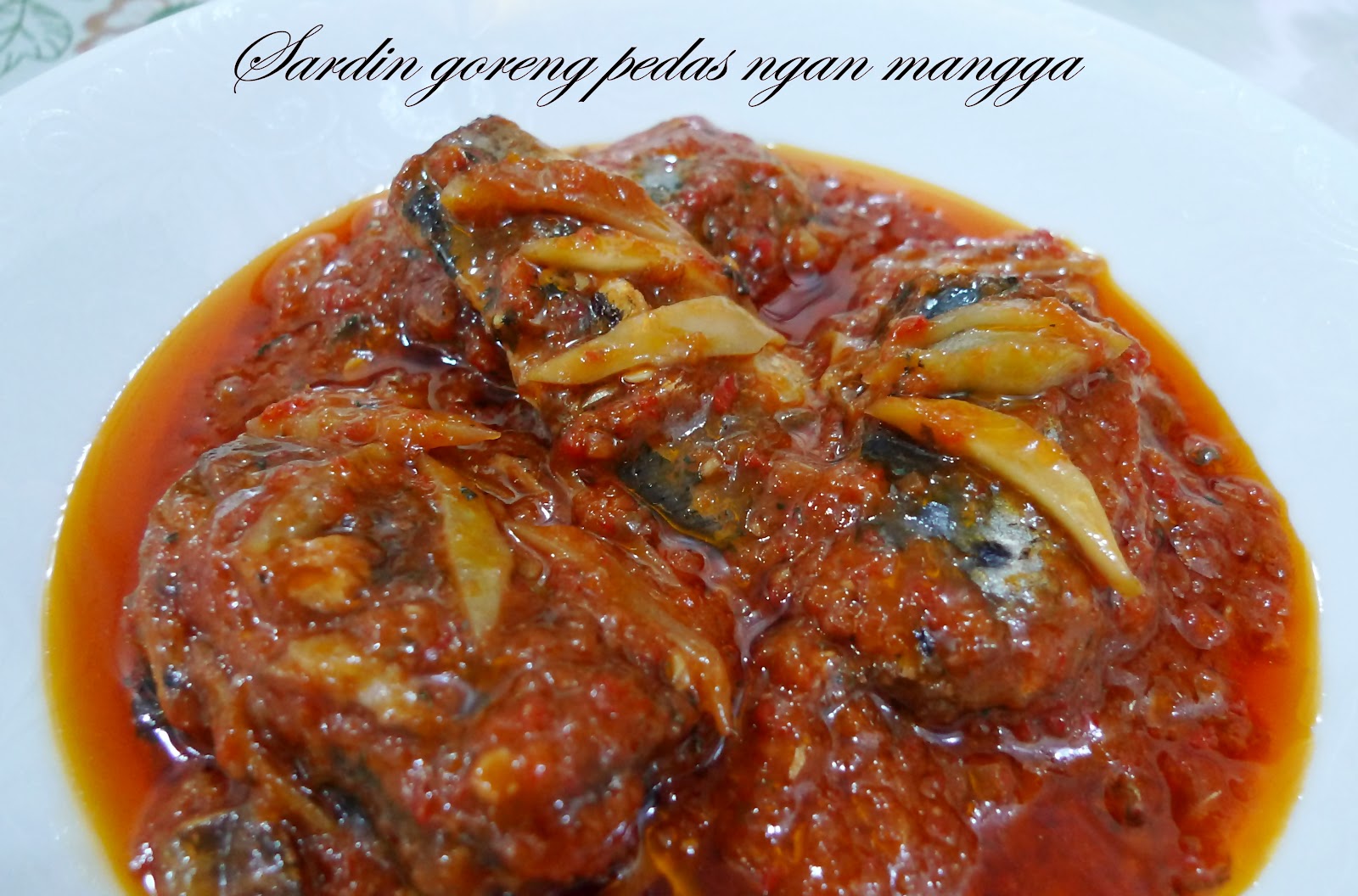 Ibu Sham: Sardin goreng pedas dengan mangga