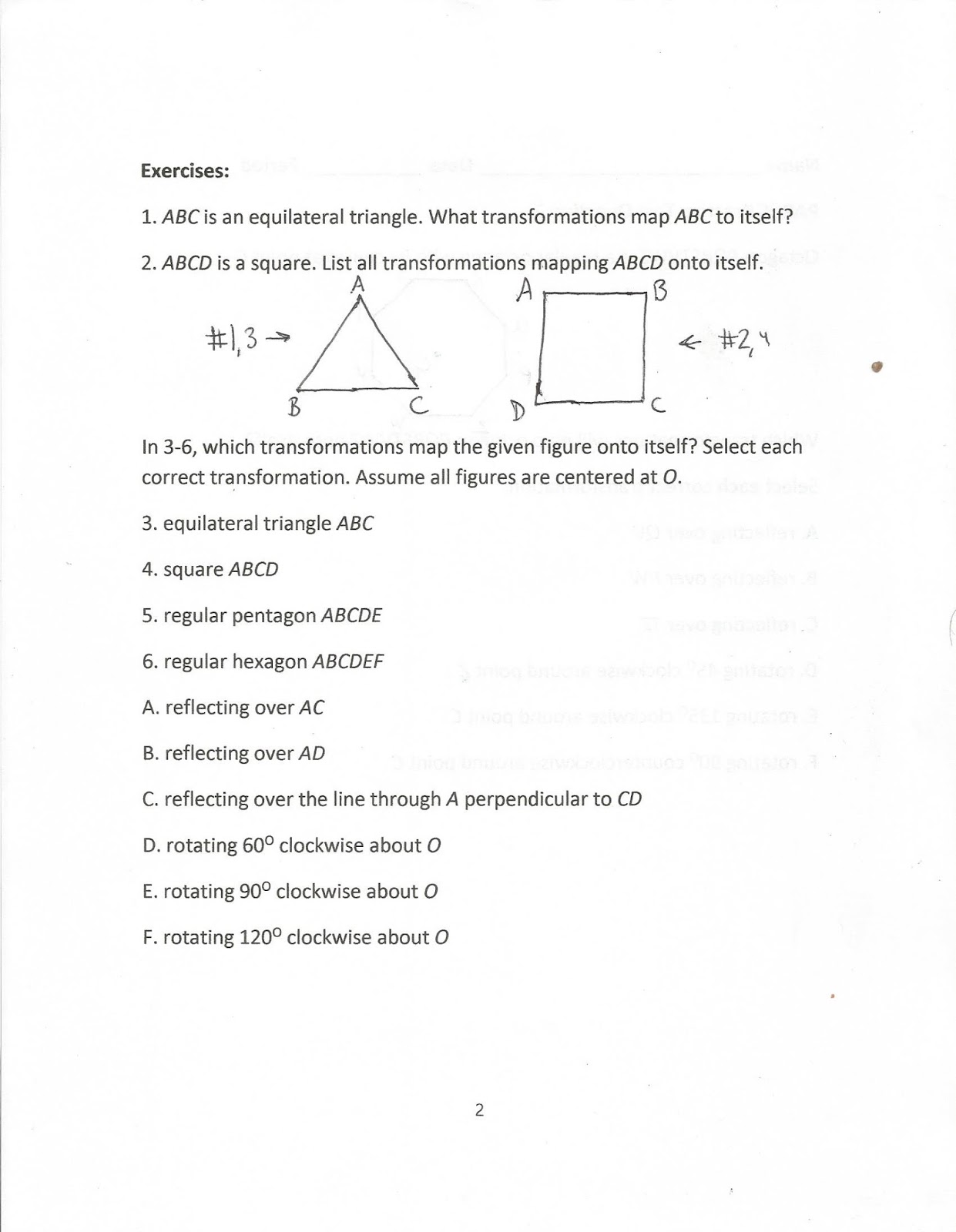 Geometry, Common Core Style: PARCC Practice Test Question 2 (Day 145)