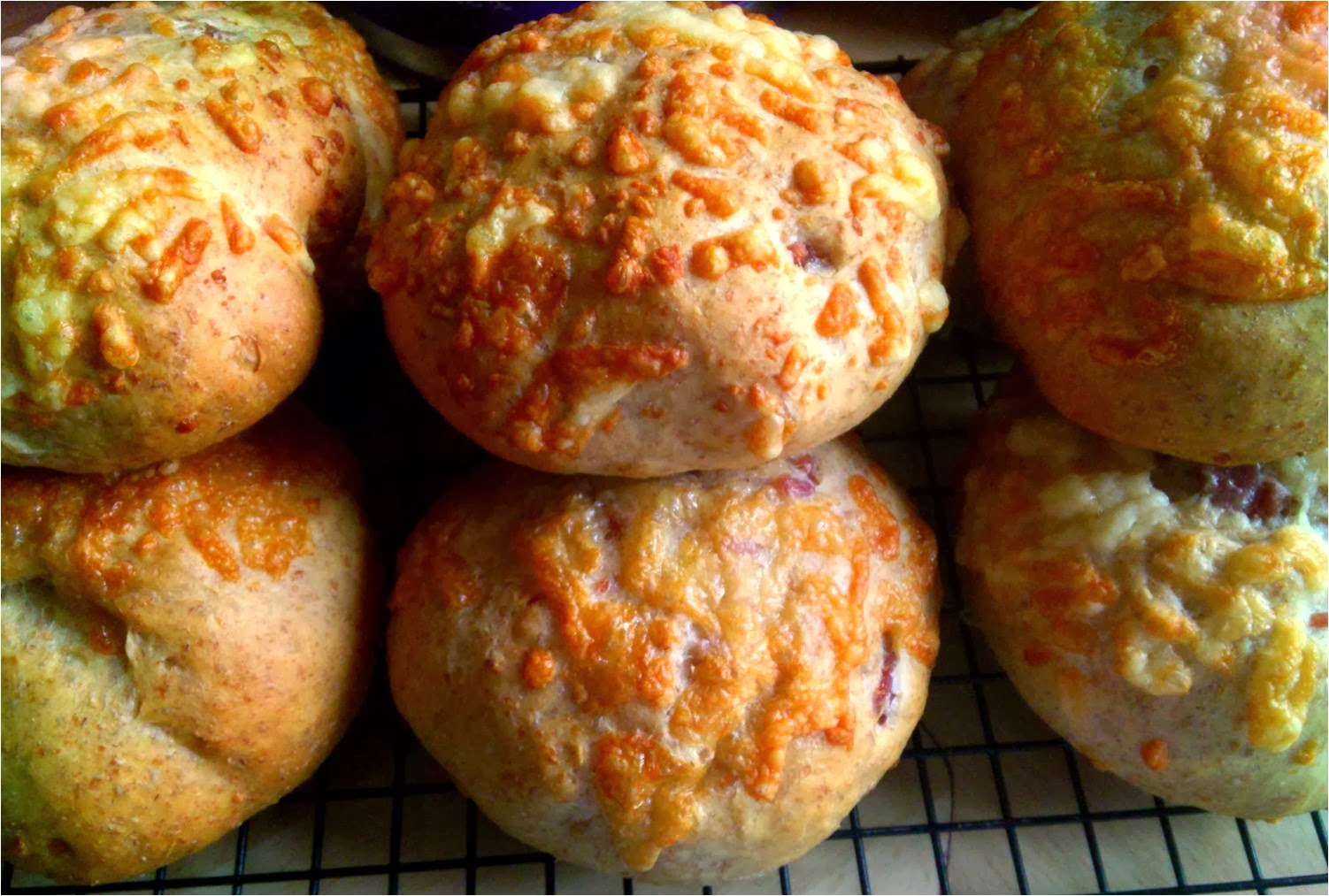 Wholemeal Cheddar and Bacon Baps | Utterly Scrummy Food For Families