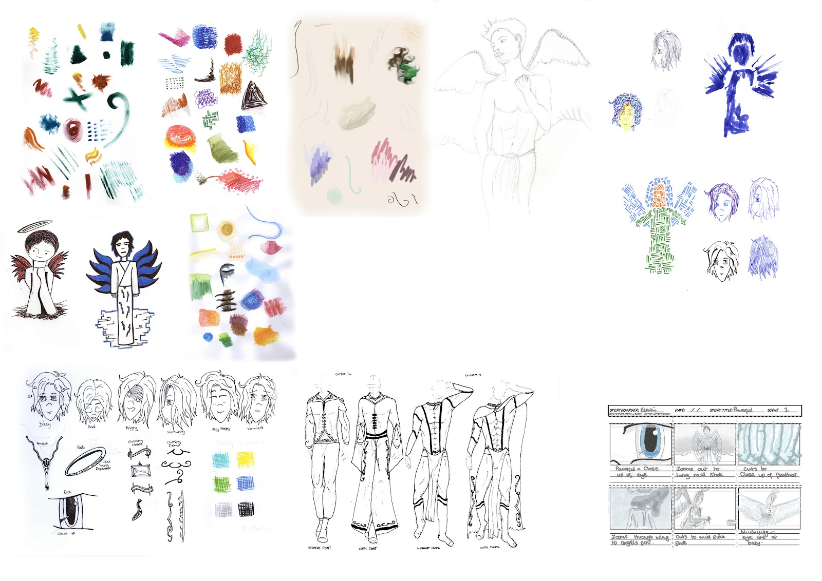 Animation Arts: 1st Draft of A2 Character Composition