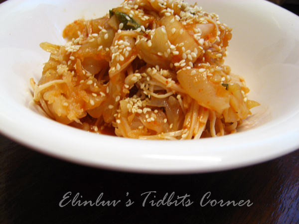 Elinluv's Tidbits Corner: Kimchi Jellyfish Salad