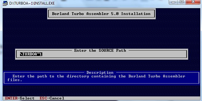 Turbo Assembler (TASM) win 7 32 bit