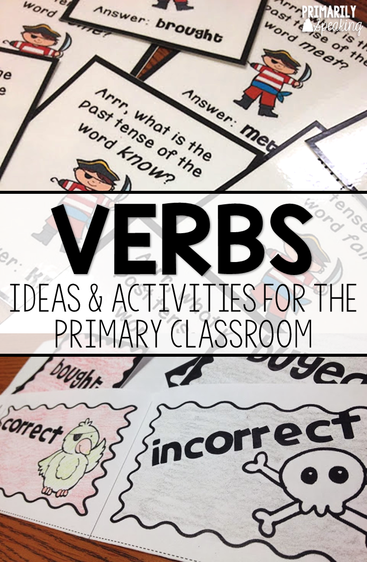 Verbs {Ideas & Activities for the Primary Classroom} | Primarily Speaking