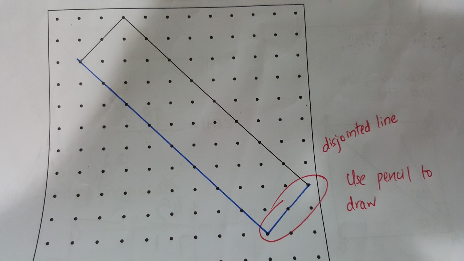 EDP Class 4A (2016): Drawing Squares and Rectangles on dot paper