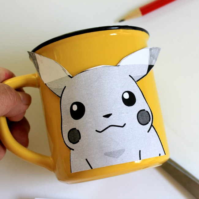 DIY Pokemon GO Sharpie Pikachu Cup - Crafts a la mode
