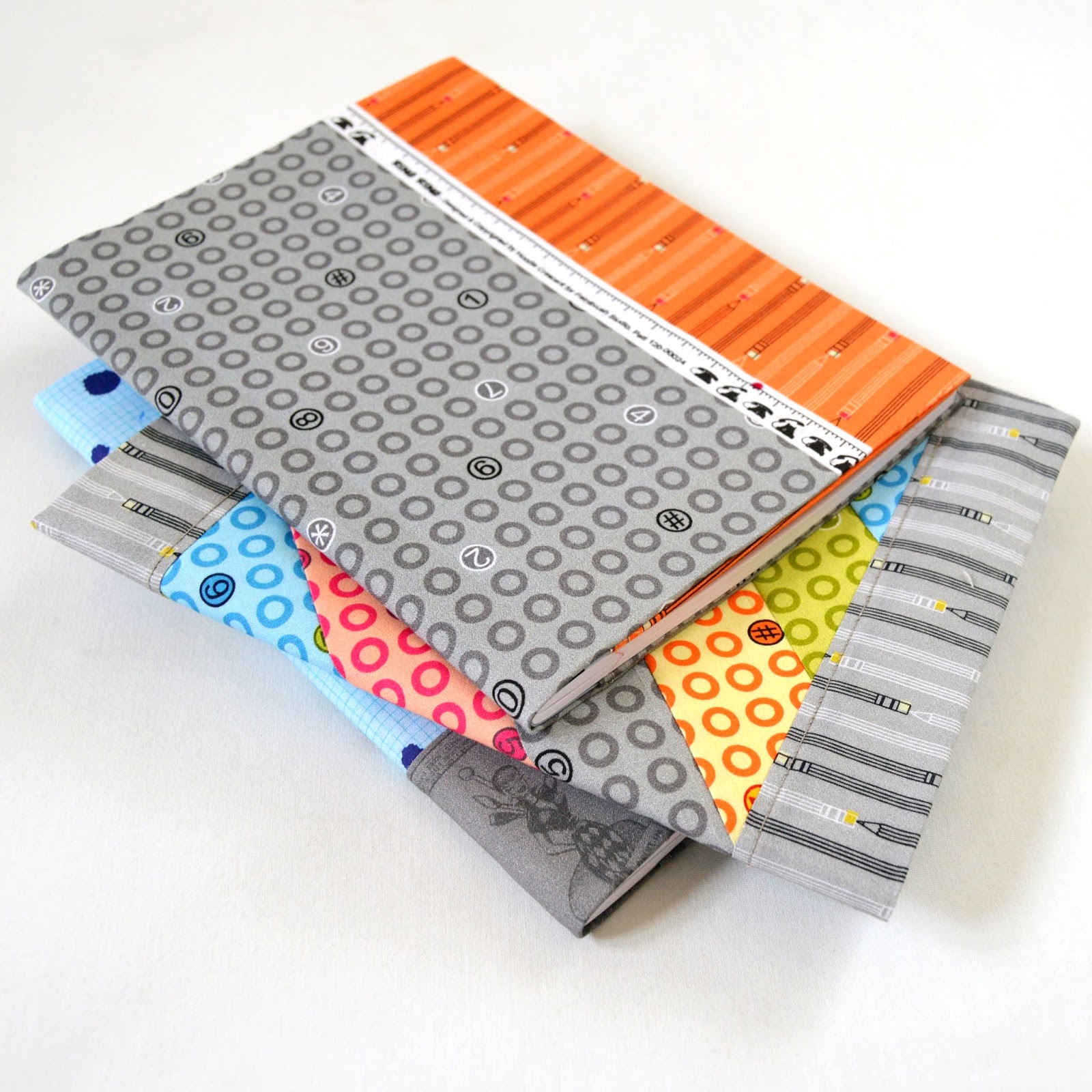 Inspired by Fabric: Back to School: Notebook Covers