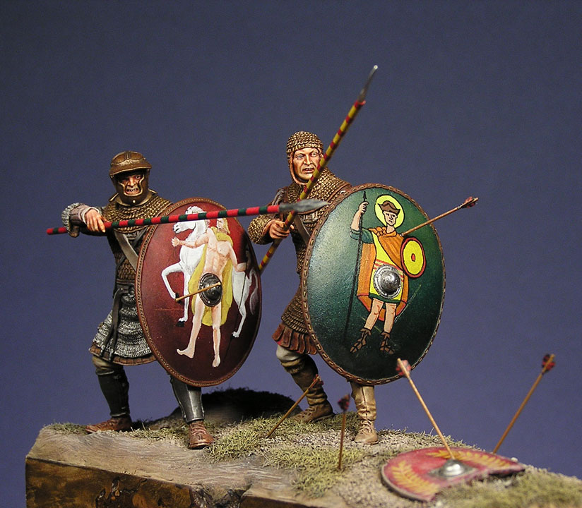 Heavy Roman Infantry Vignette - Completed | planetFigure | Miniatures