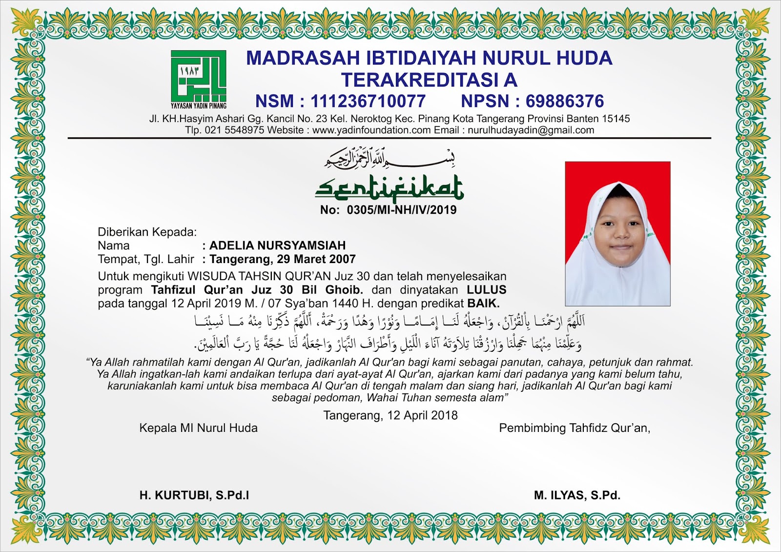 WISUDA TAHFIDZ QURAN JUZ 30 MI NURUL HUDA YADIN ~ MAHSUN DOT NET WISUDA TAHFIDZ QURAN JUZ 30 MI NURUL HUDA YADIN ~ MAHSUN DOT NET