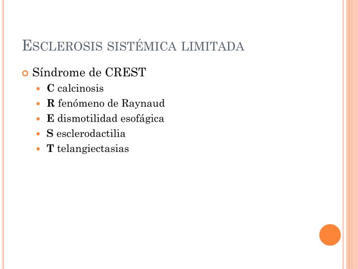 SÍNDROME DE C.R.E.S.T.: DEFINICIÓN Y SIGNIFICADO DE LAS SIGLAS